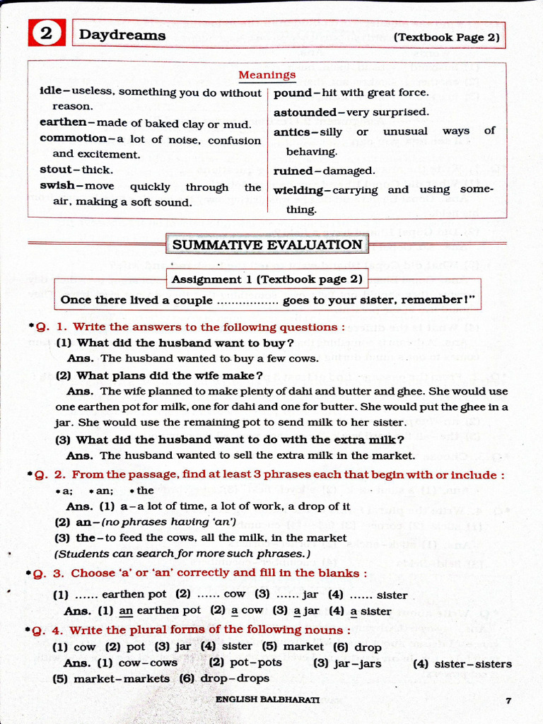 5th Eng Lesson 2 | PDF