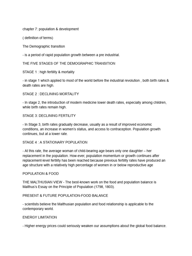 Ecodev Chap 7 - 10 Reviewer (Def of Terms) | PDF | Entrepreneurship | Underemployment