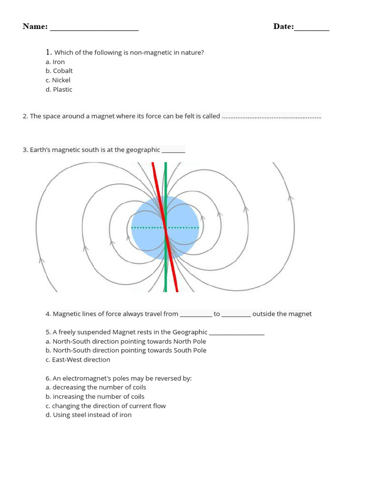 Class 7 Magnetism | PDF | Science & Mathematics