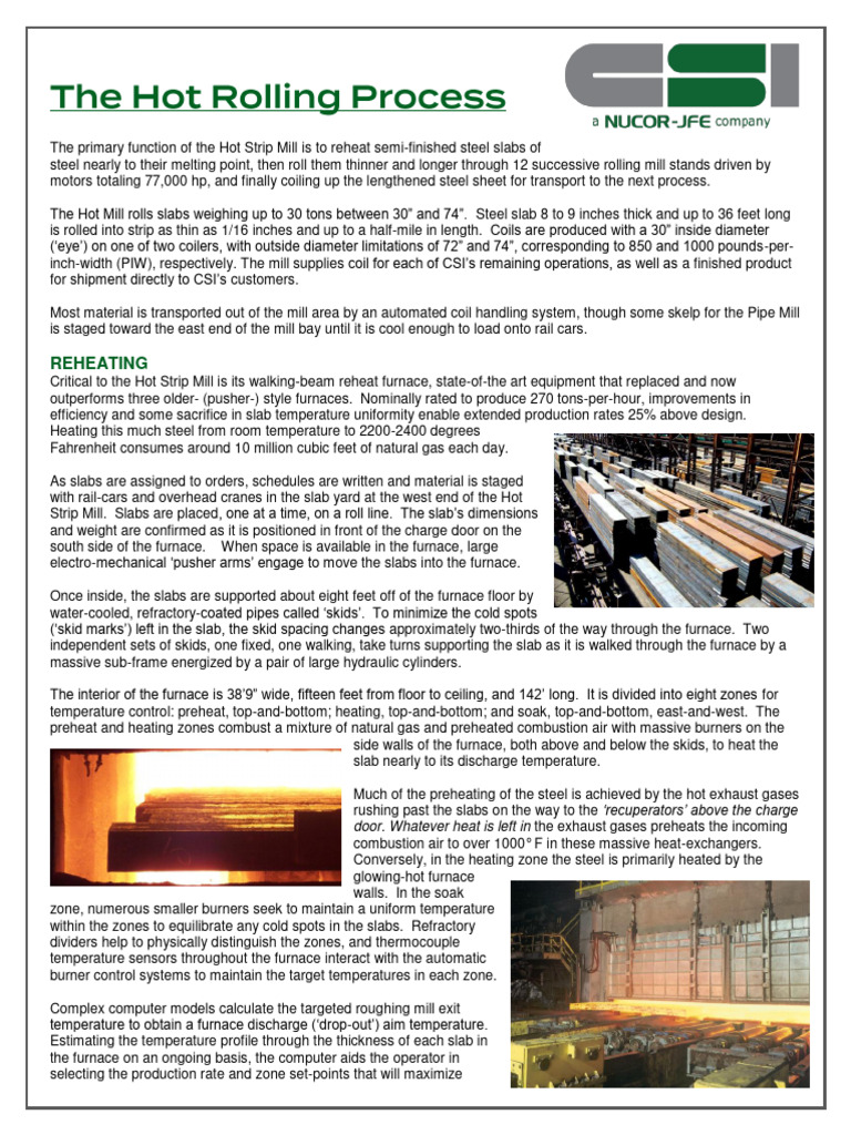 Facilities+Hot+Strip+Rolling+-+Updated+2022 | PDF | Rolling ...
