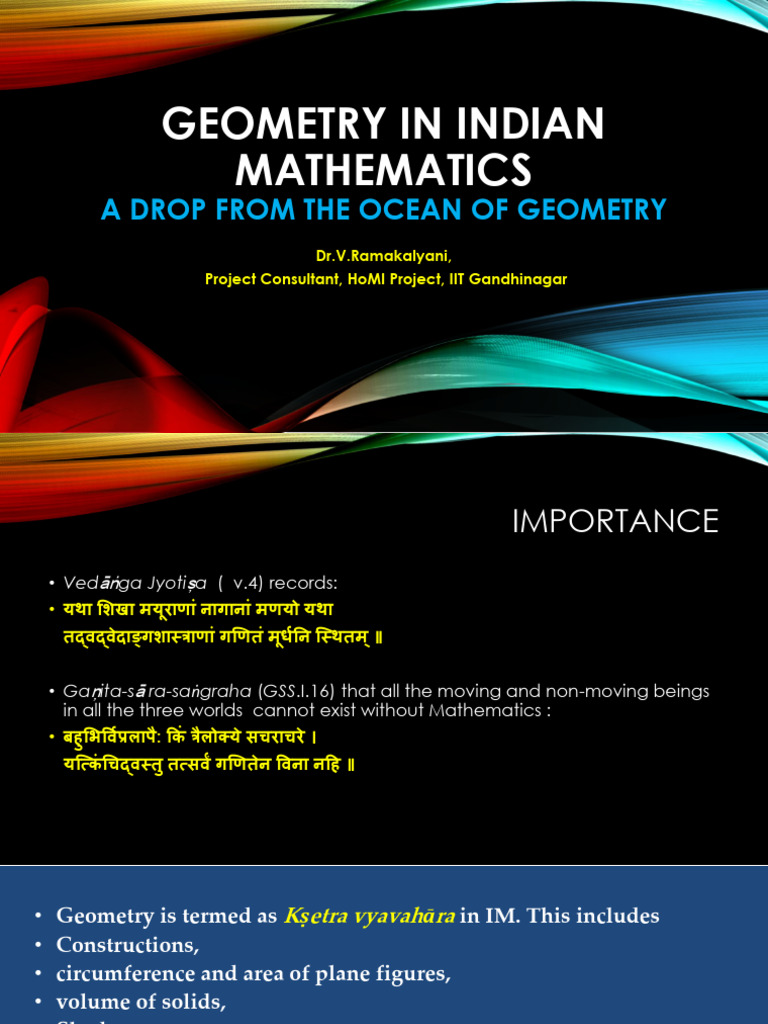 Geometry in Indian Mathematics Overview | PDF | Rectangle | Area