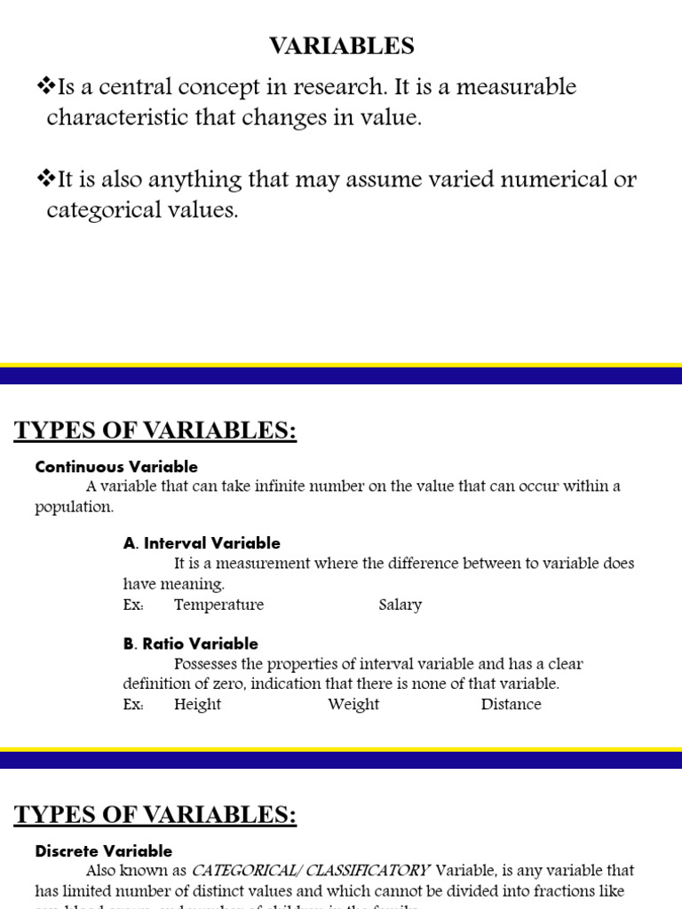 Variable Reviewer | PDF | Level Of Measurement | Categorical Variable