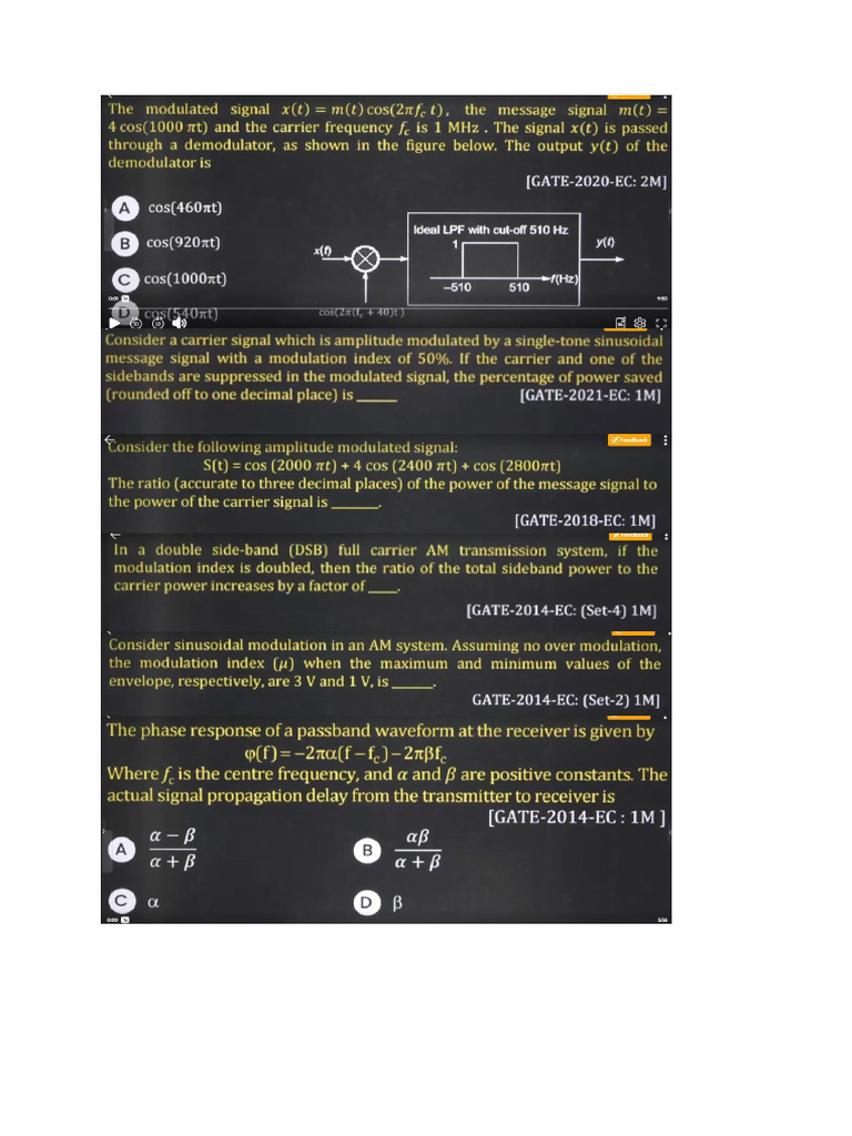 Amplitude Modulation | PDF