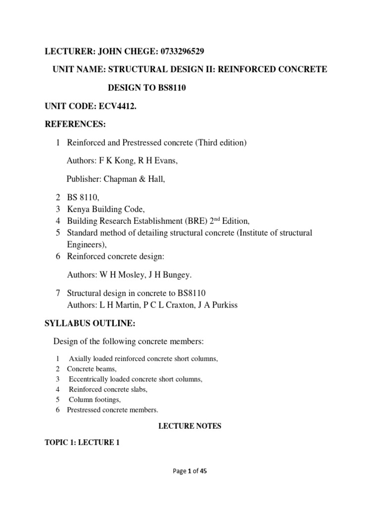 Structural Design for Engineers | PDF | Deformation (Engineering ...