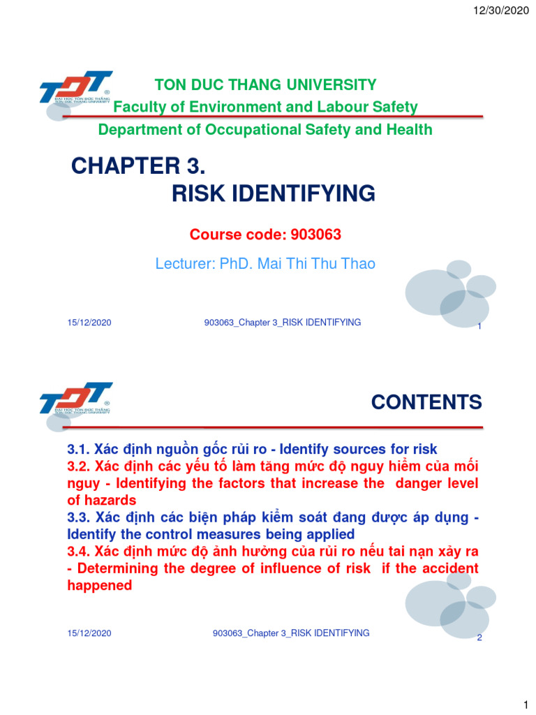 Chapter 3 Risk Identifying | PDF
