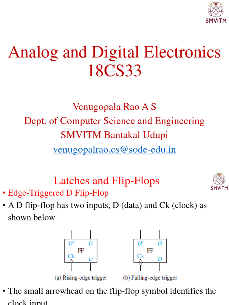 Flip-Flops for Engineering Students | PDF | Electronics | Computer ...