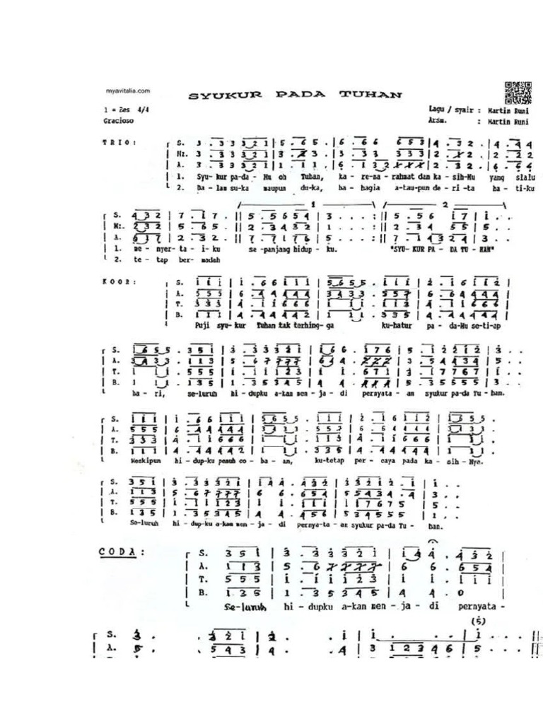 Lagu Syukur | PDF