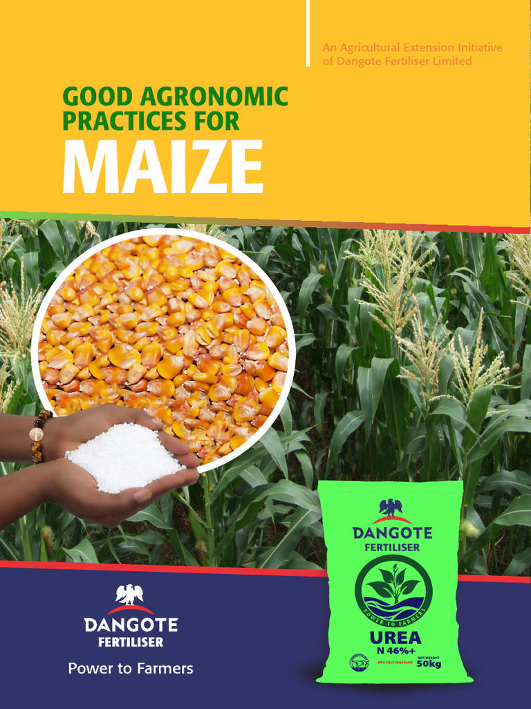 Good Agronomic Practice For Maize - A Practical Guide | PDF
