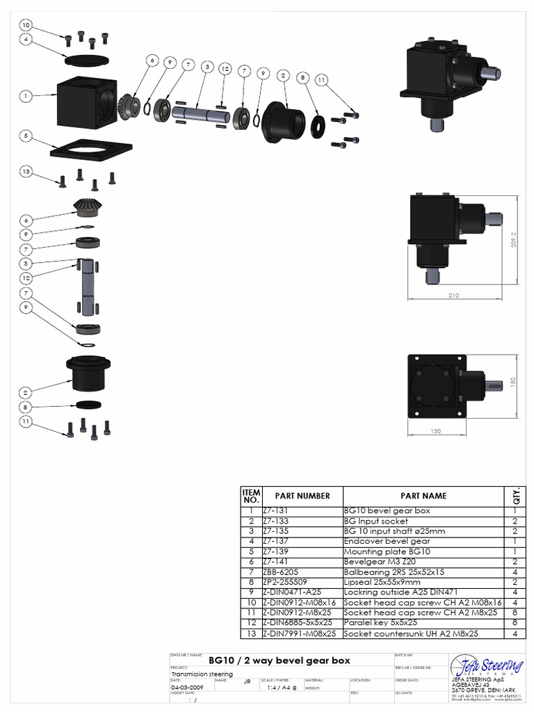 BG10 2 Way Part List | PDF | Kinematics | Tools