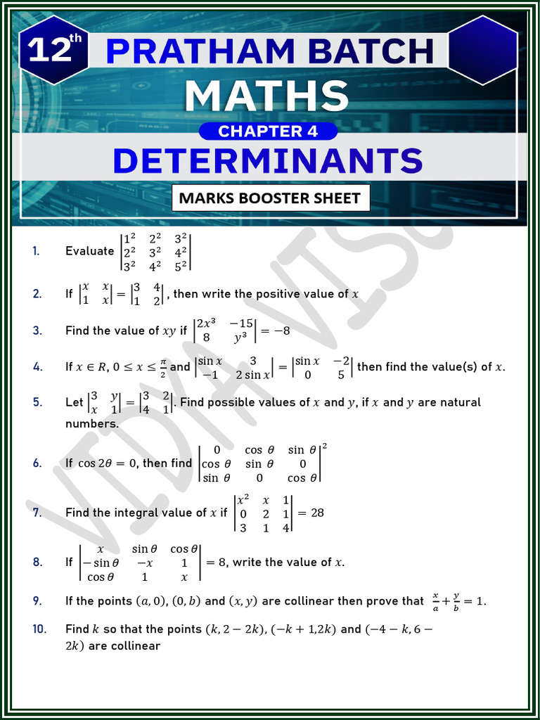CH 4 Marks Booster Sheet - 27688409 - 2024 - 02 - 14 - 15 - 05 | PDF ...