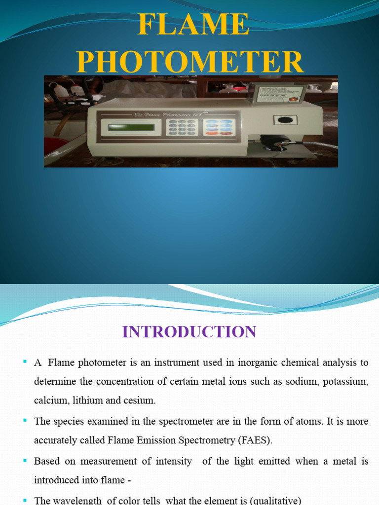 Overview of Flame Photometry Techniques | PDF | Emission Spectrum | Sodium