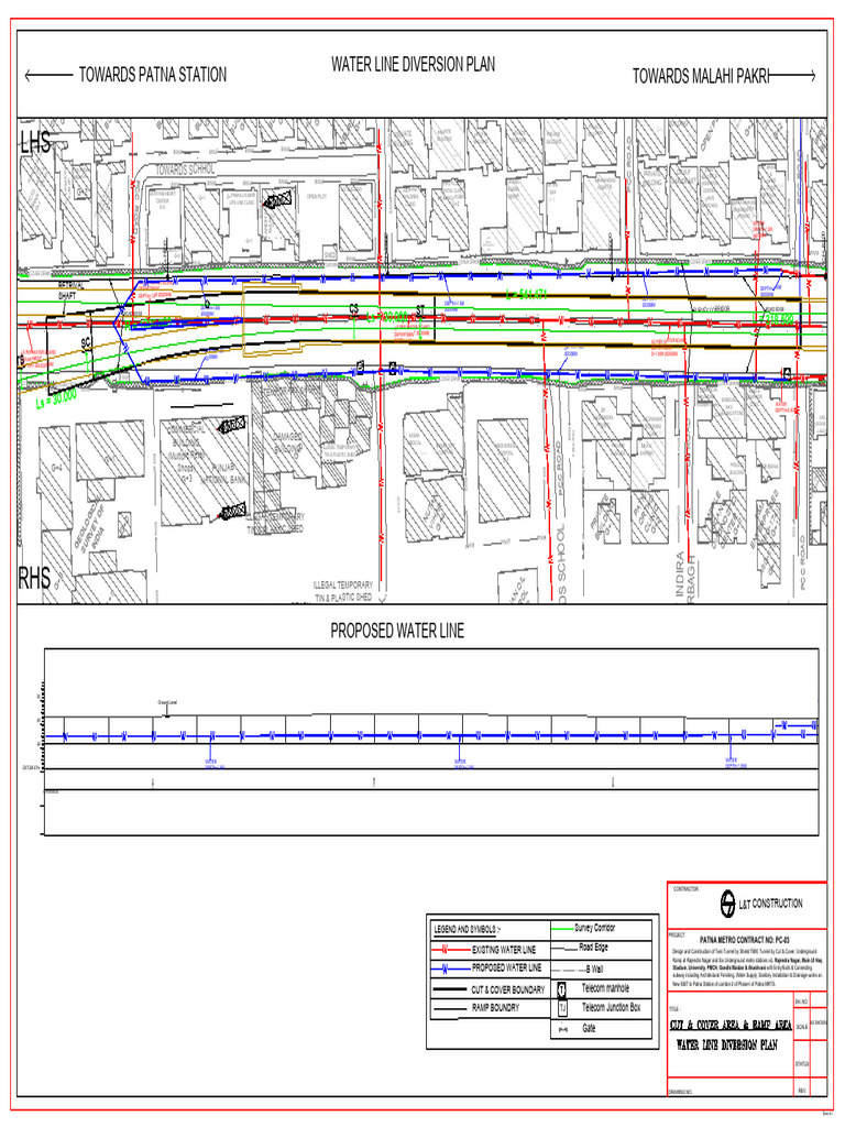 Water Diversion Plan at Cut & Cover New Plan | PDF