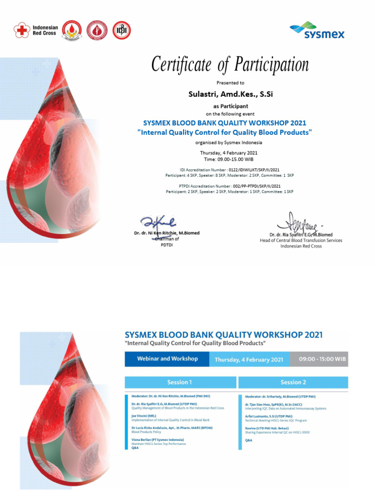 Sertifikat Sulastri, Amd - Kes., S.Si | PDF | Business | Finance ...