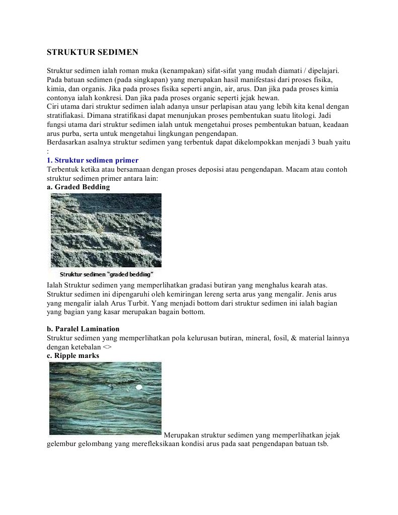 Struktur Sedimen dan Proses Pembentukannya | PDF | Sains & Matematika