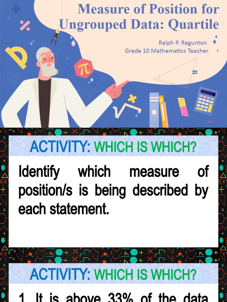 Quartiles in Ungrouped Data Analysis | PDF | Arithmetic | Mathematics