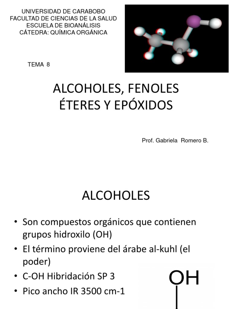 Alcoholes Fenoles y Eteres 042010 | PDF | Alcohol | Éter