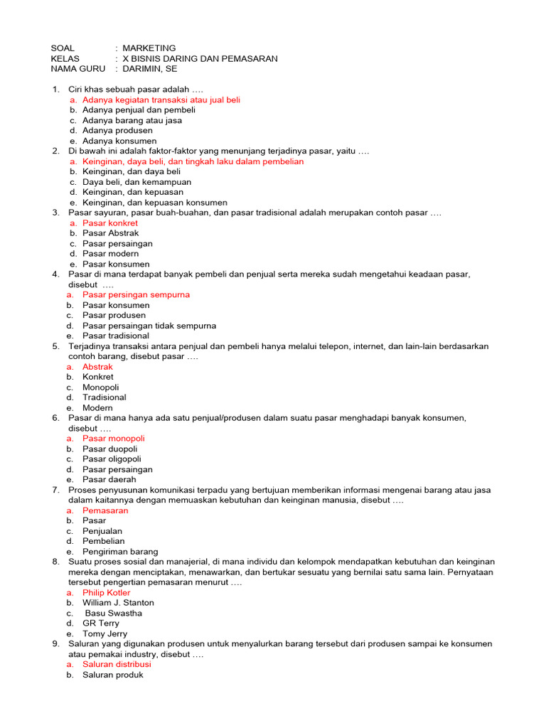 Soal PTS GNP 21 | PDF