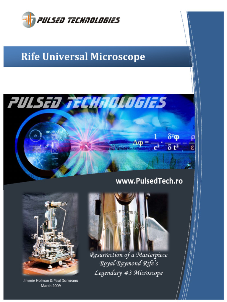 DR Royal Raymond Rife - Rife Univeral Microscope | PDF | Vacuum Tube ...