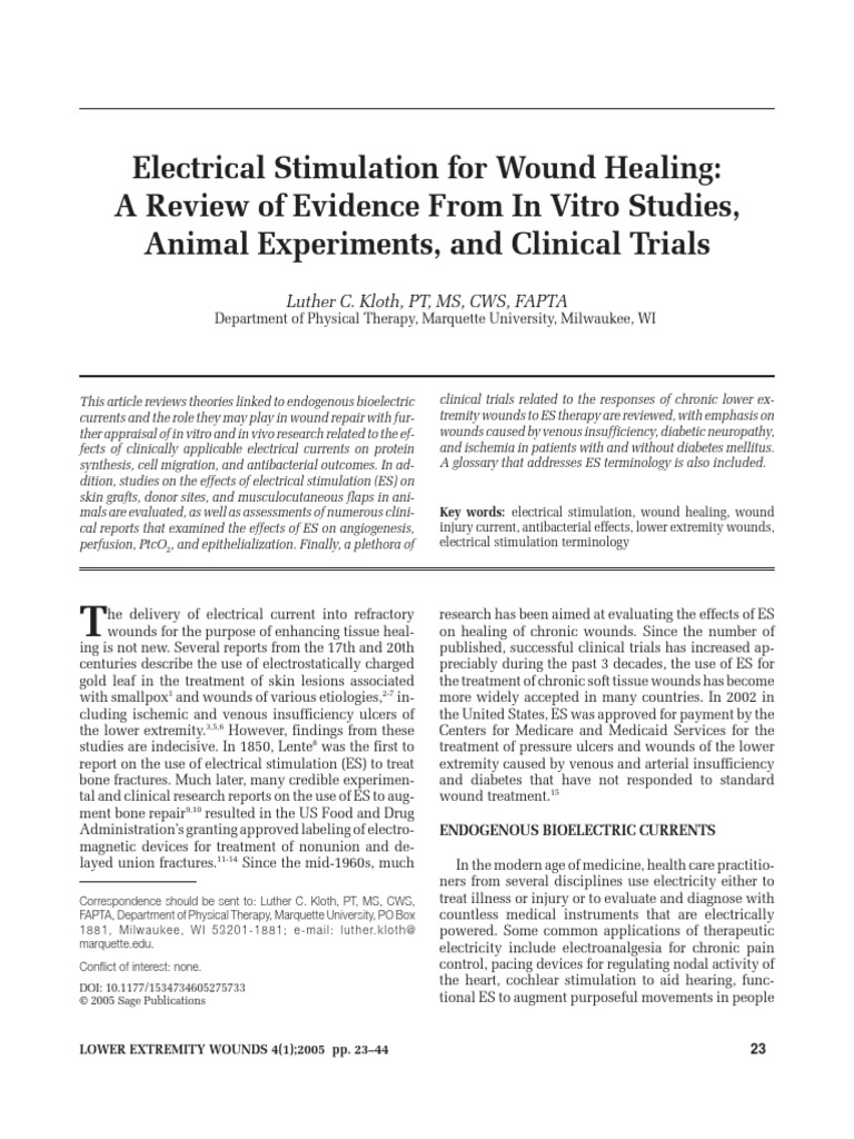 DR Royal R Rife - Electrical Stimulation For Wound Healing | PDF ...