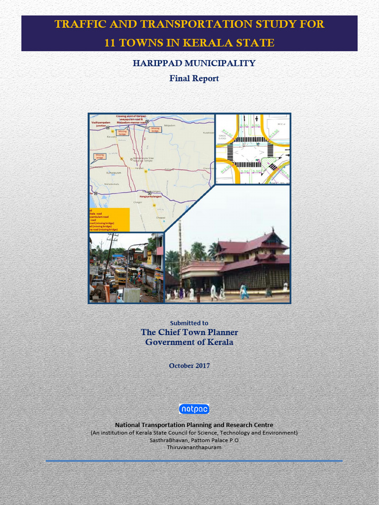 Haripad Municipality Traffic Study Report | PDF | Traffic | Transport
