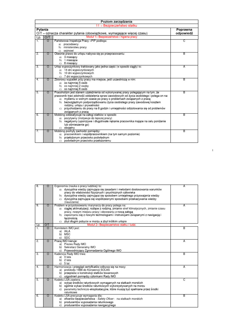 F3-P2-Bezpieczeństwo Statku | PDF