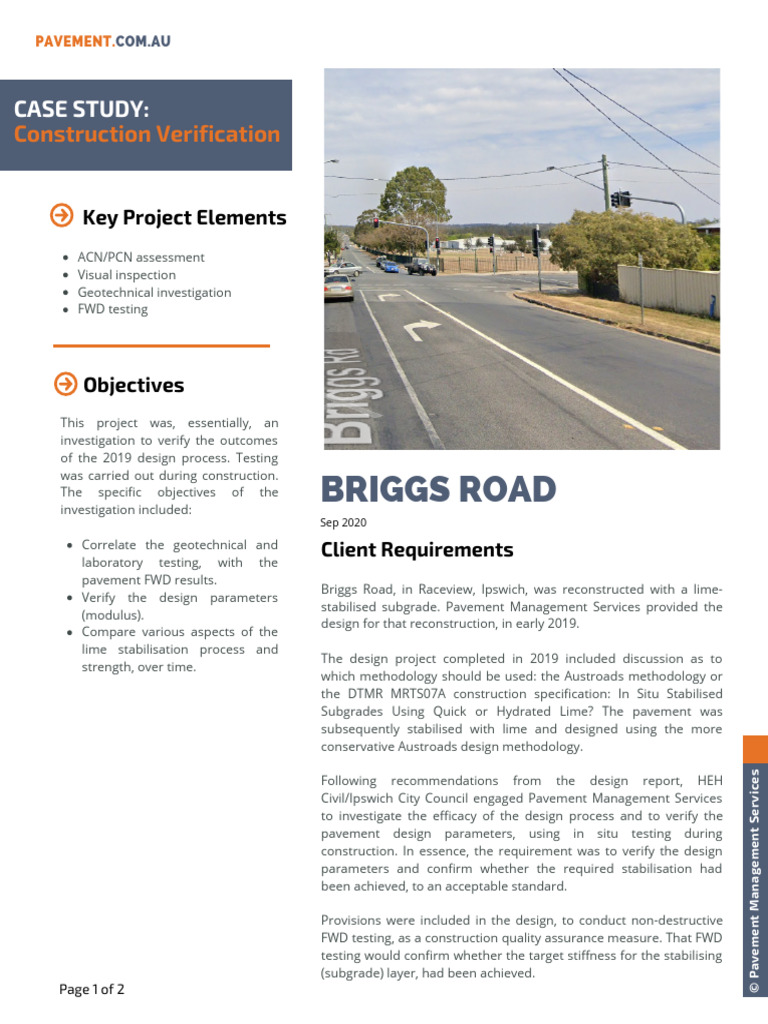 Briggs Road Case Study | PDF