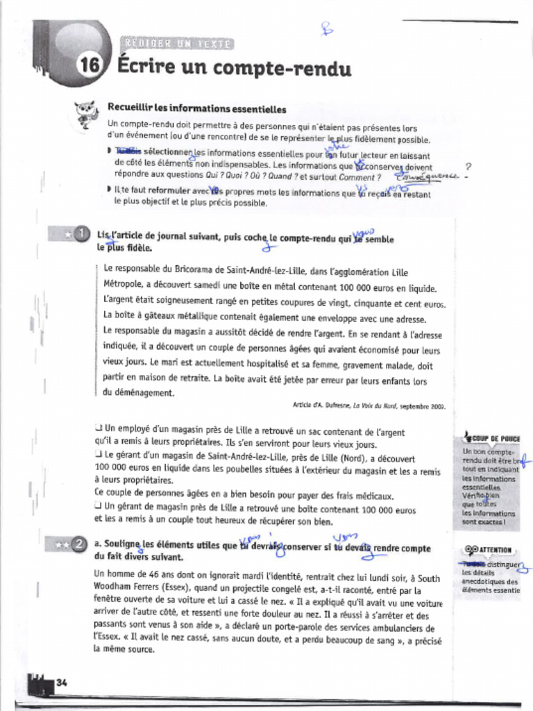 Rédiger Un Texte B | PDF
