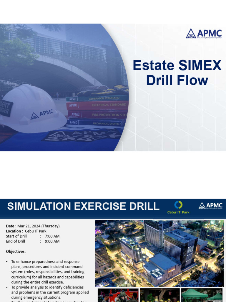 Citp Parkwide Simex Flow | PDF | Civil Defense | Safety