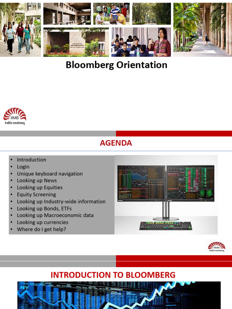 Bloomberg Orientation | PDF | Financial Analyst | Yield Curve
