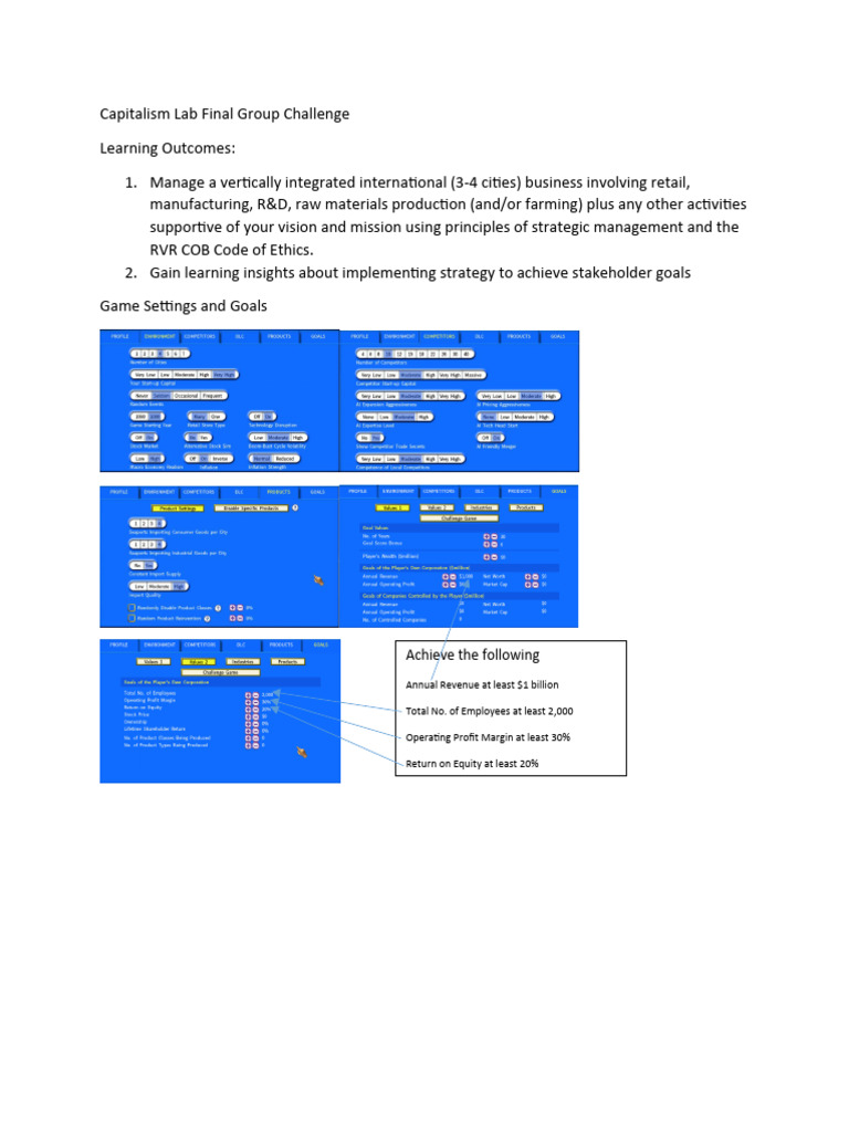 Capitalism-Lab-Final-Challenge-ver-6.9.04-3T-2020-21 (2) | PDF | Strategic Management | Business