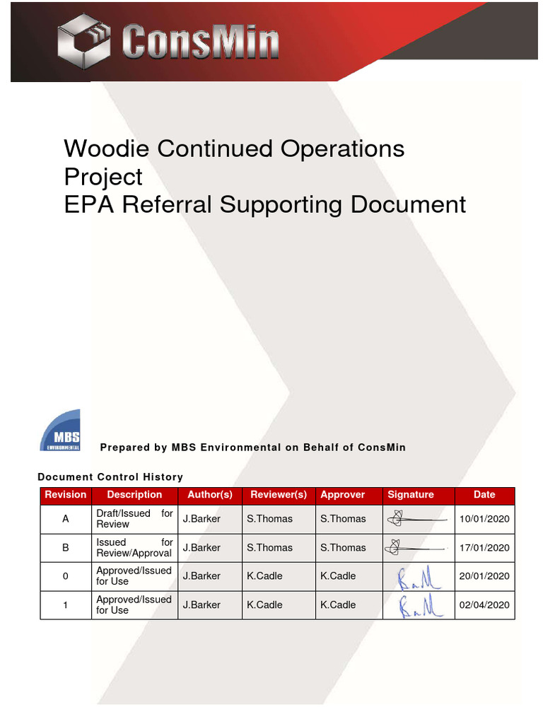 Woodie EPA Referral Supporting Document Final Report V1 Final ...