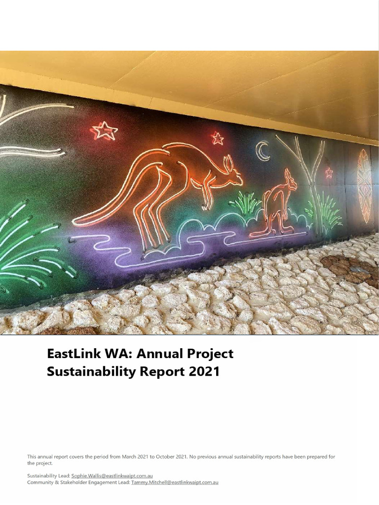 Eastlink Wa Annual Project Sustainability Report 2021 | PDF | Construction Aggregate ...