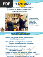 Bartender Responsibilities and Guidelines | PDF | Drink | Alcoholic ...