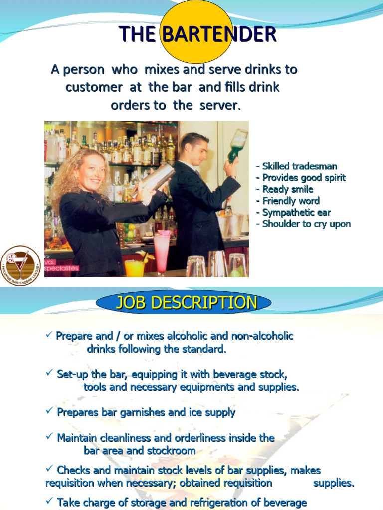 2 PPT 2013 The Bartenders | PDF | Bartender | Cocktails