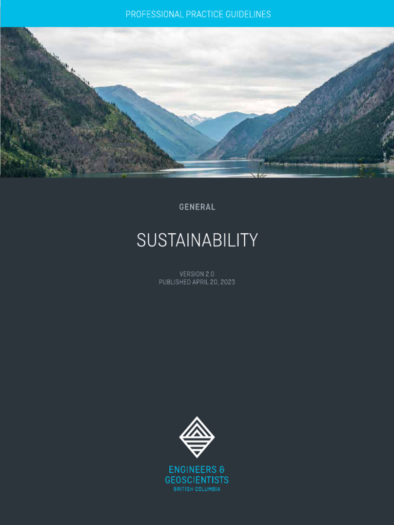 Sustainability Guidelines | PDF | Sustainability | Engineering