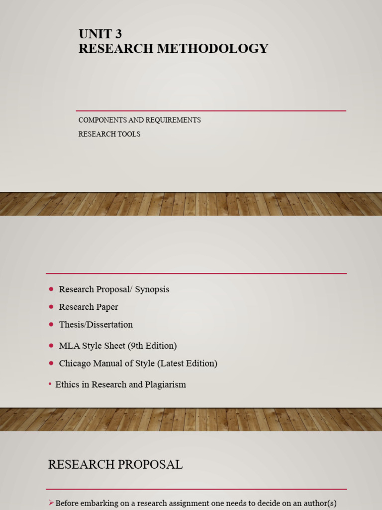 Unit 3 Research Methodology | PDF | Citation | Thesis