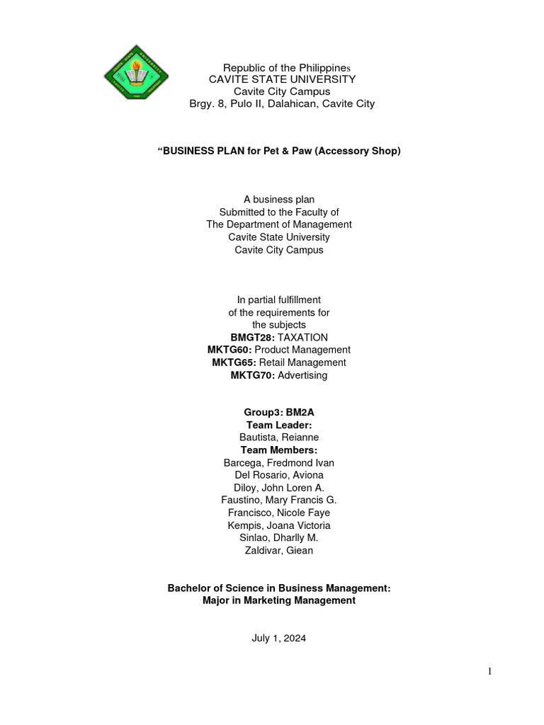 business plan draft | PDF | Business Economics | Business