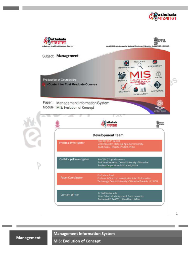 Module2 MIS EvolutionofConcept | PDF | Sql | Html Element