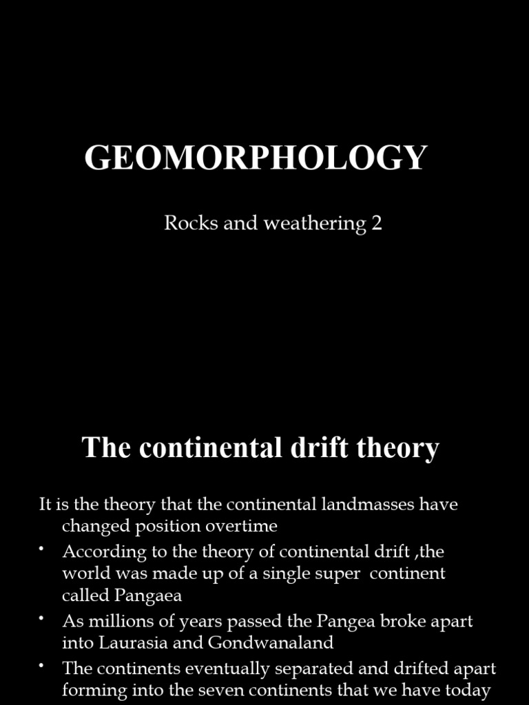 Rocks and Weathering (Geomorphology) 2 | PDF | Weathering | Plate Tectonics