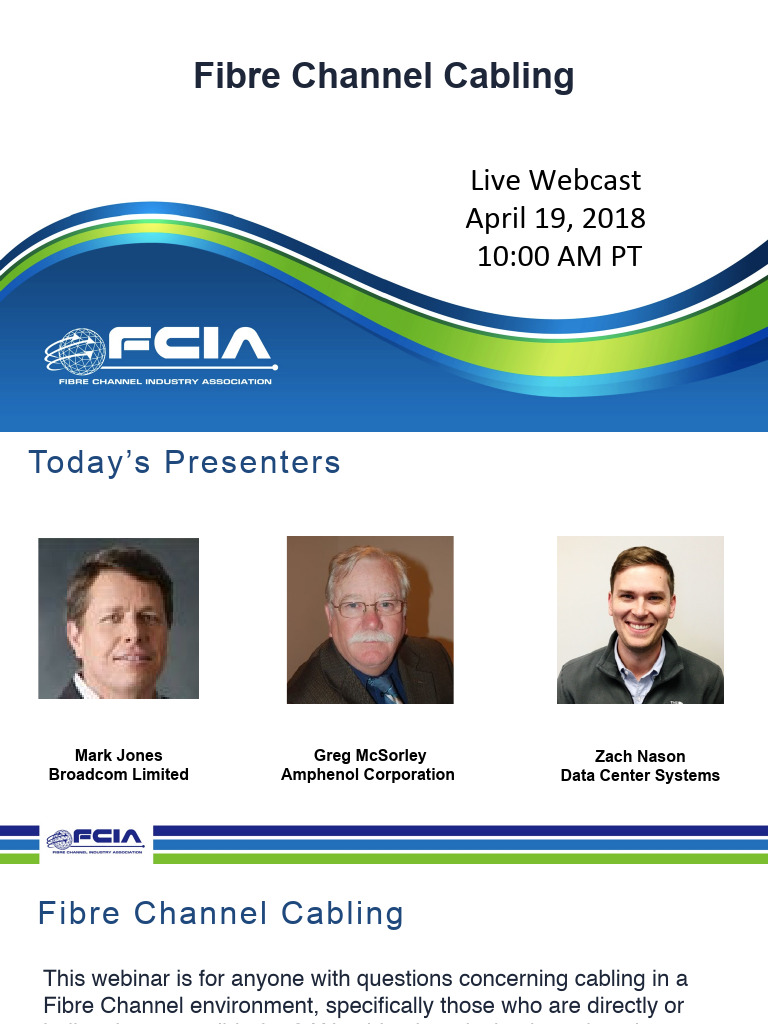 FCIA Fibre Channel Cabling Final | PDF | Optical Fiber | Fiber Optic ...