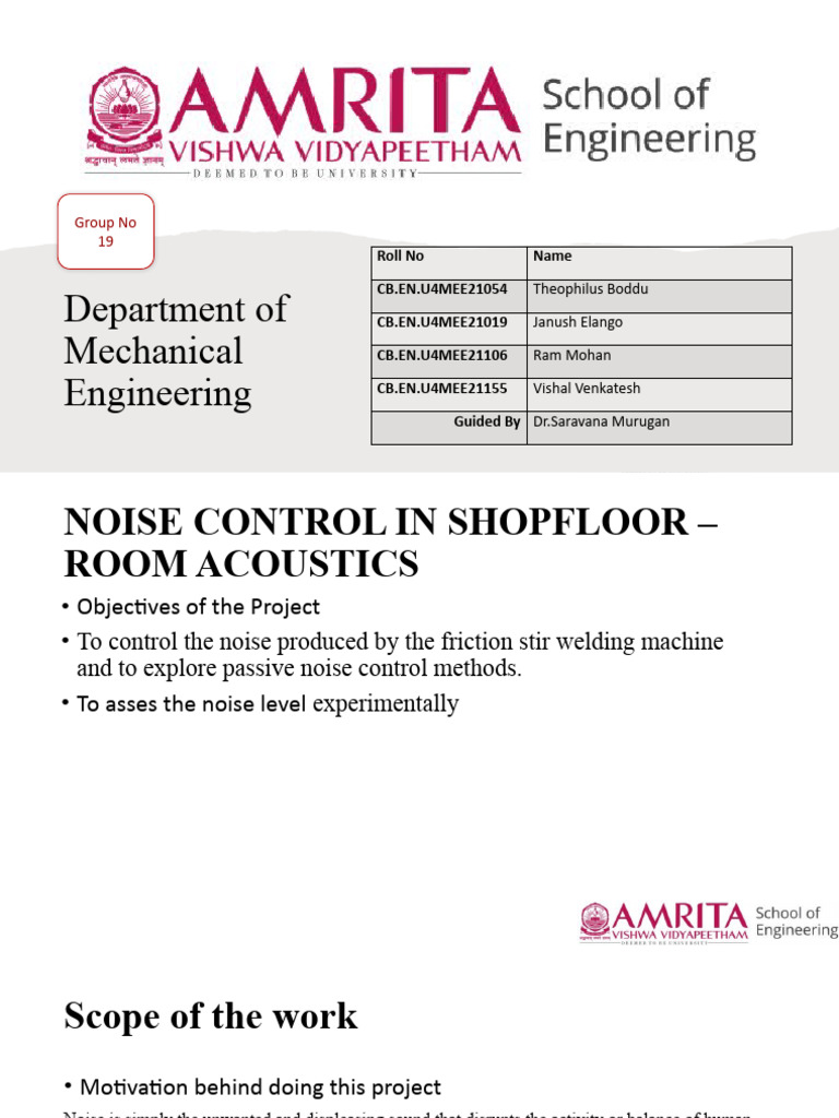 Noise Control in Friction Stir Welding | PDF | Technology & Engineering