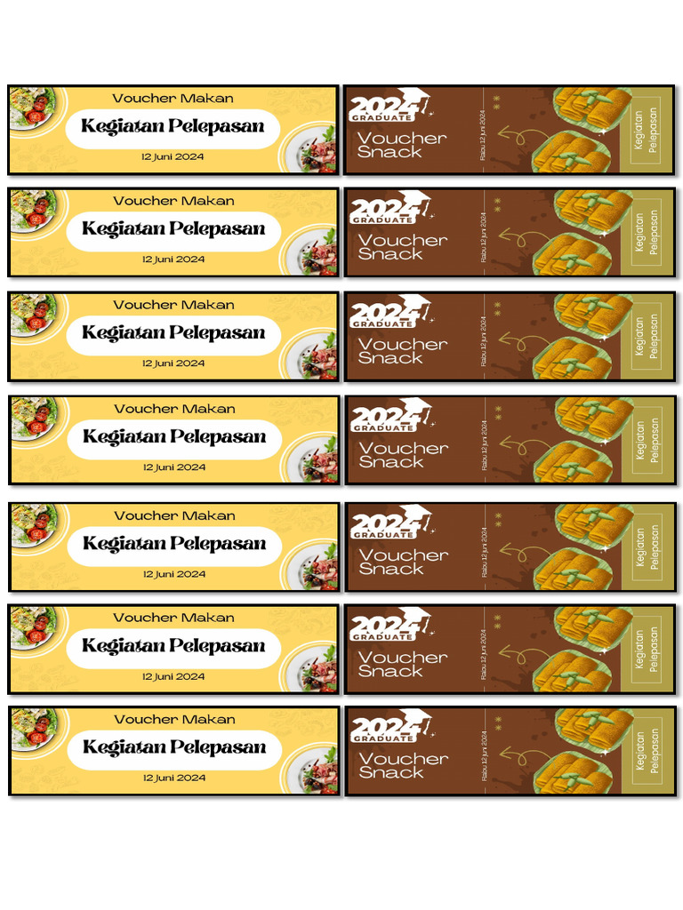 Voucher Makan Dan Snack Siswa | PDF