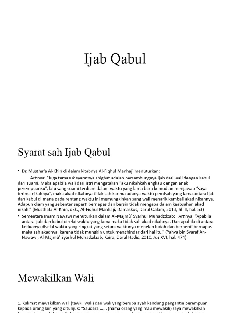 Ijab Qabul | PDF
