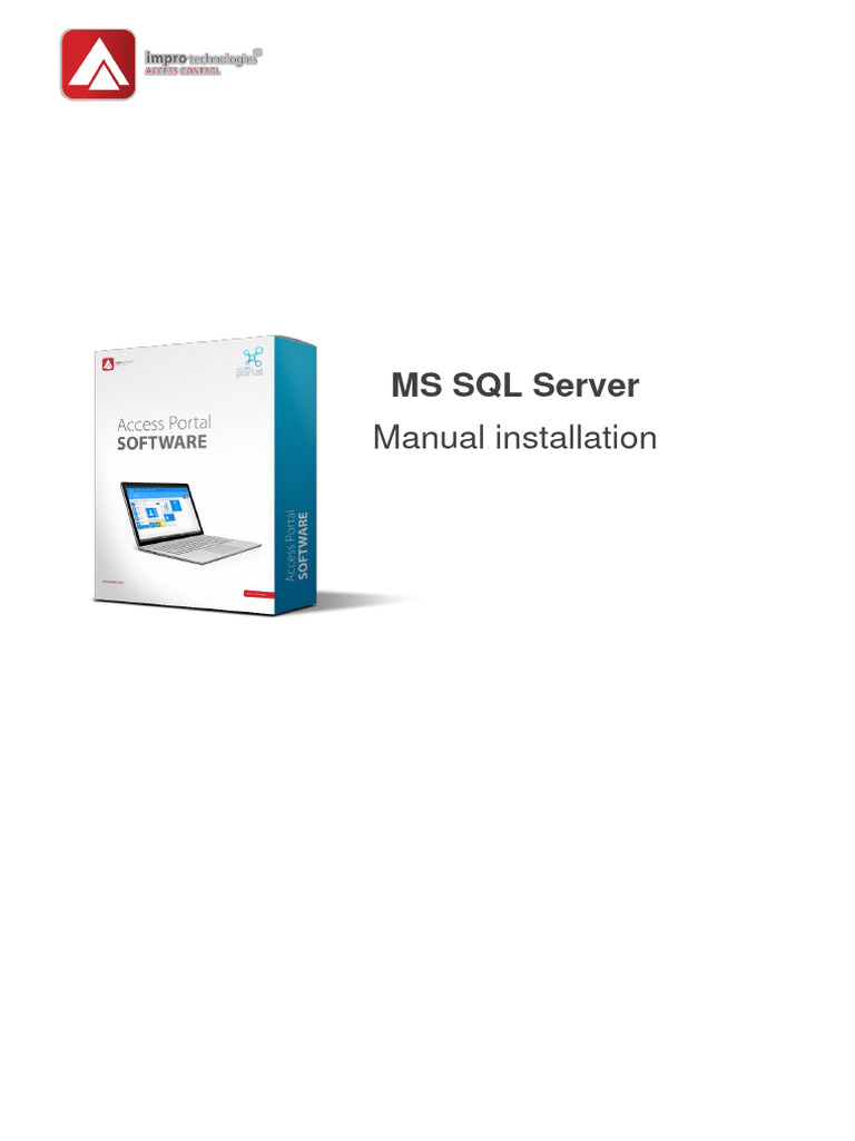 MS SQL Server - Manual Installation For Access Portal | PDF | Microsoft Sql Server | Microsoft ...