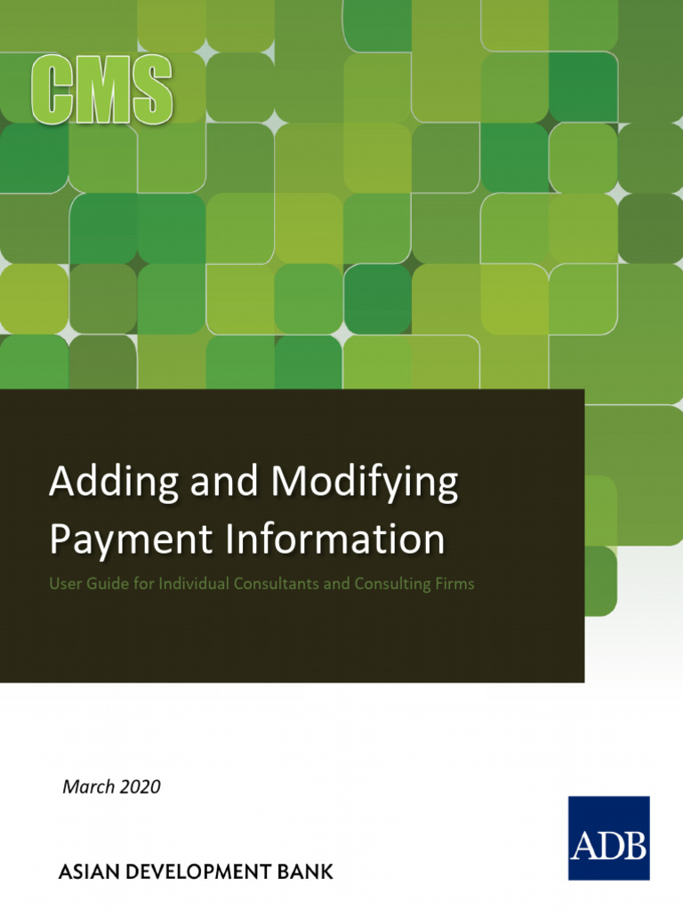 (Guide) Adding and Modifying Payment Information | PDF | Internet Explorer | Wire Transfer