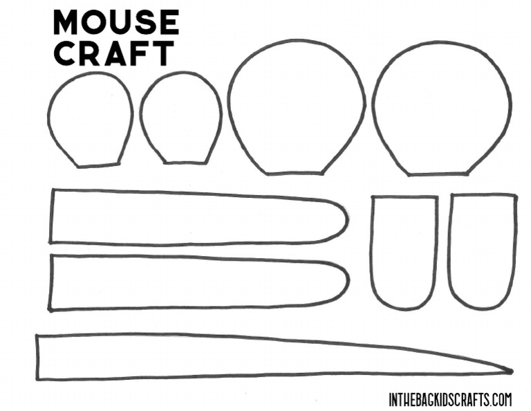 Mouse-Craft-Printable-Template- | PDF