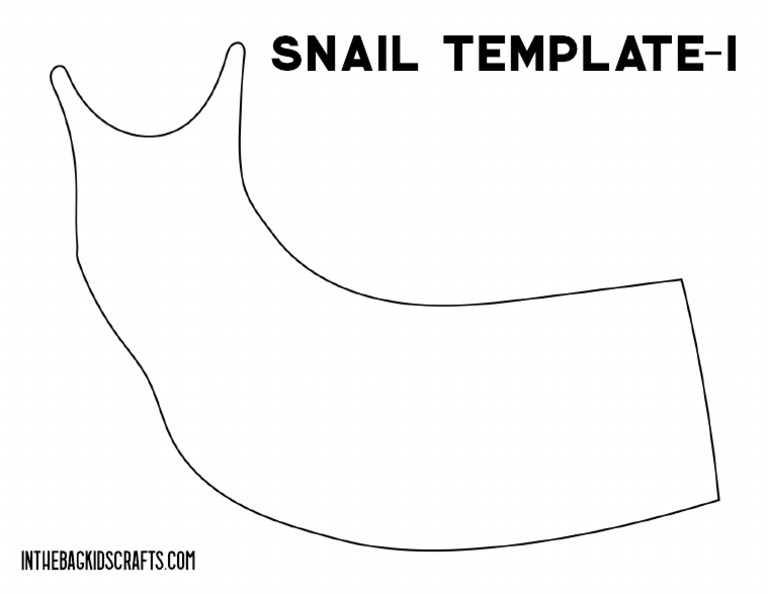Snail Craft Template 1 | PDF