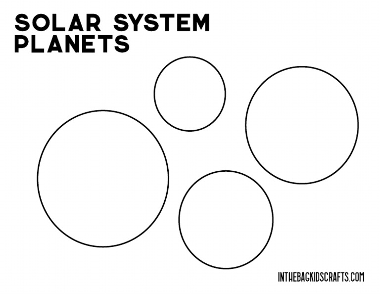 Solar System Printable Template 2 | PDF