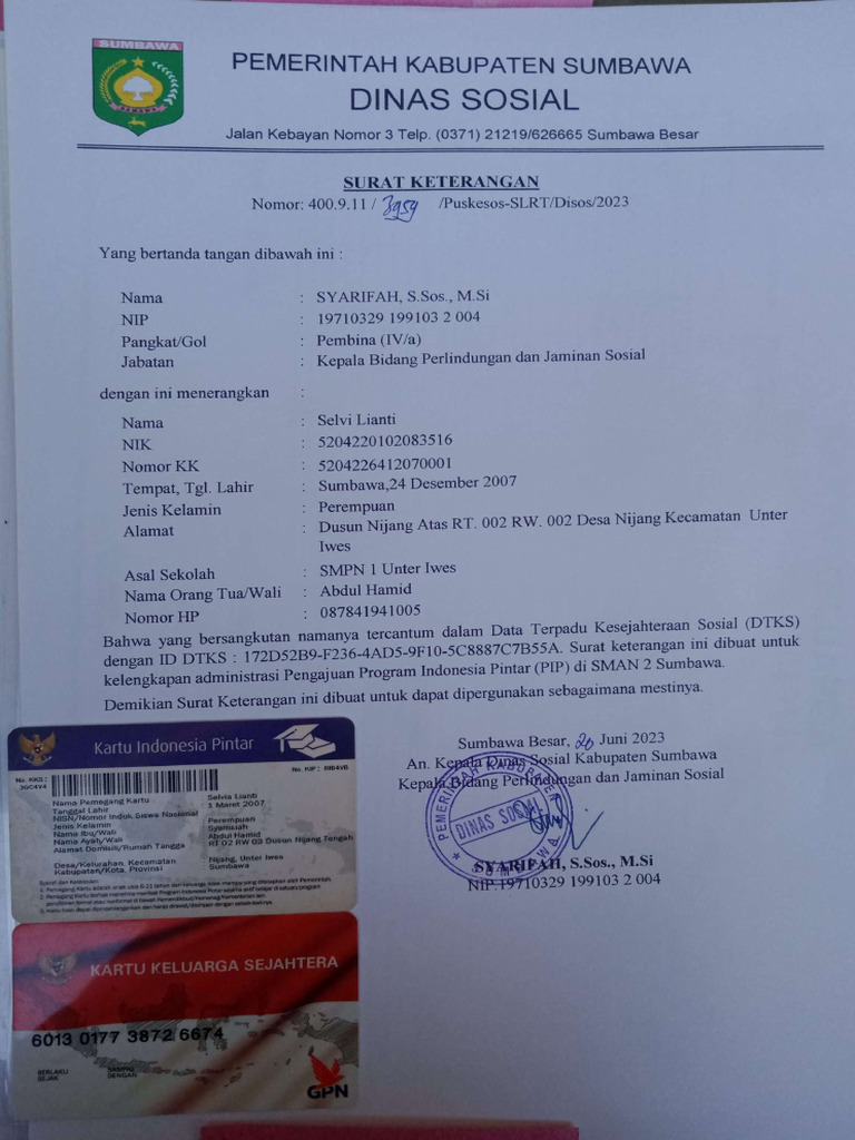 Dokumen KIP DAN KKS | PDF