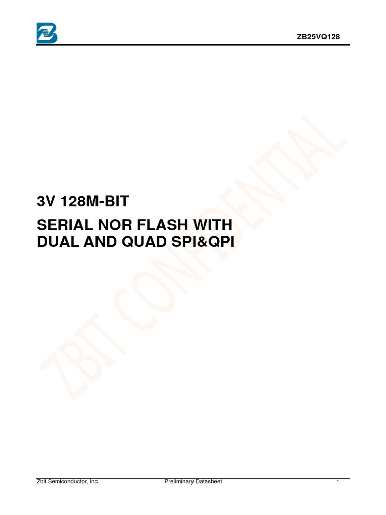 ZB25 VQ 128 ASIG | PDF | Flash Memory | Computer Memory